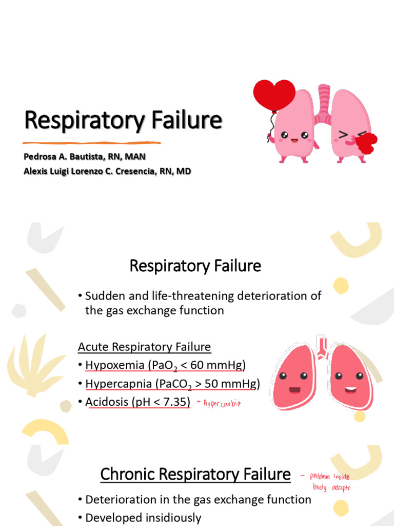 Understanding Respiratory Failure Types | PDF | Respiratory Diseases ...