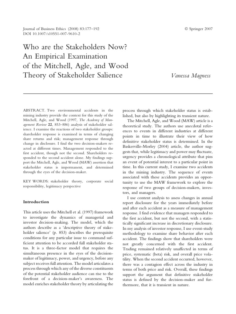 s10551-007-9610-2 | PDF | Beta (Finance) | Errors And Residuals