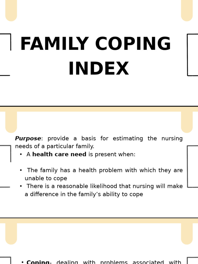 Chn. Family Coping Index | PDF | Health Care | Psychological Concepts