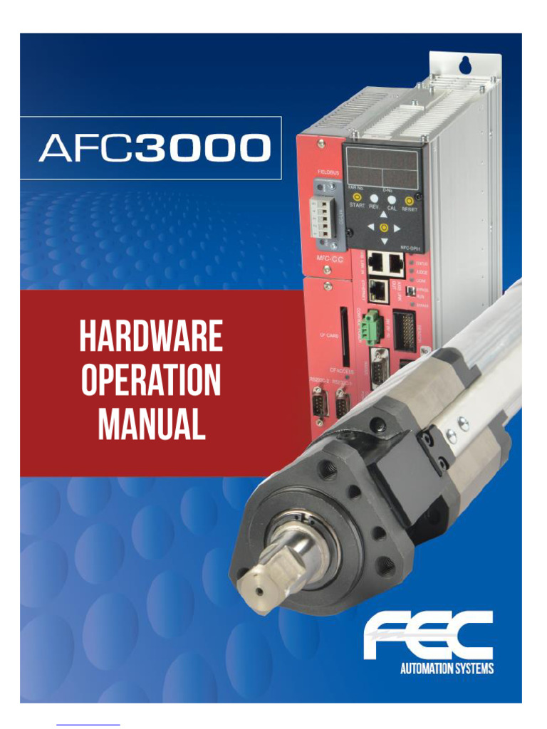 Afc 3000 | PDF | Input/Output | Electrical Wiring