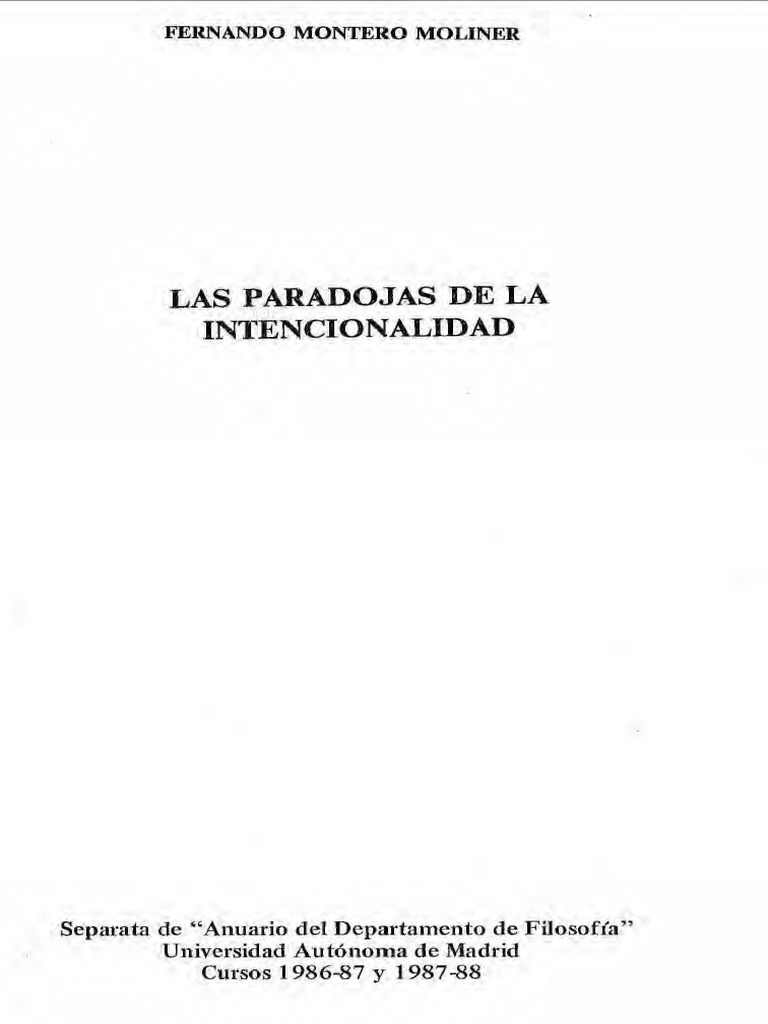 18 Las Paradojas de La Intencionalidad | PDF | René Descartes | Yo