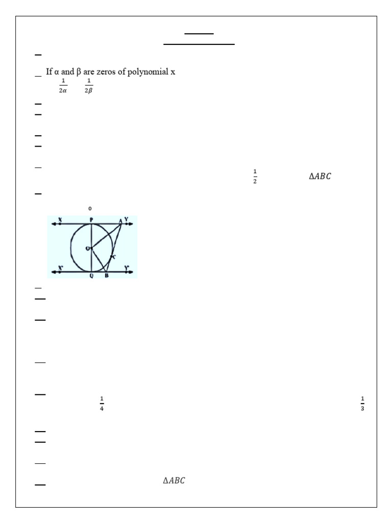 Class X Maths assignment copy | PDF | Circle | Trigonometric Functions