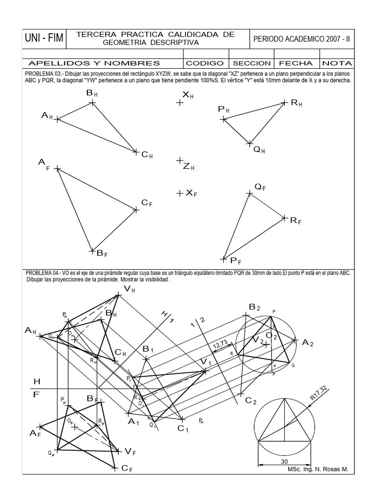 SOLUCION PRÁCTICA DIRIGIDA DE PARALELISMO Y PERPENDICULARIDAD.-2023-I-Modelo2 | PDF | Geometría ...