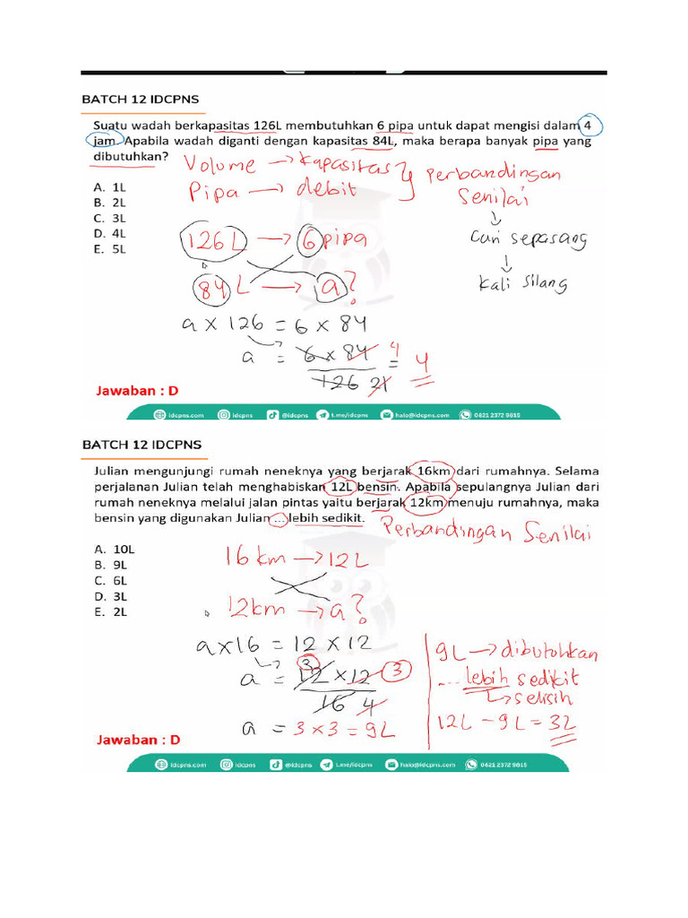 TIU operasi hitung | PDF