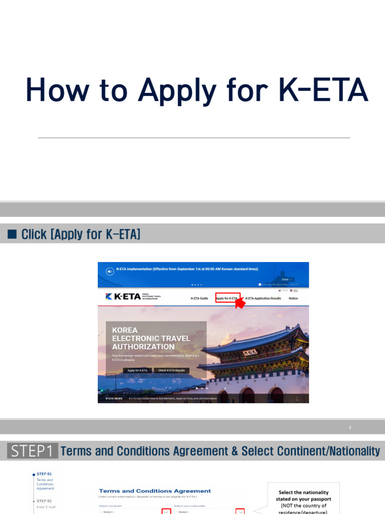 How to apply for K-ETA (ENG) | PDF | Document