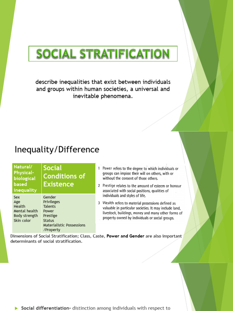 UNIT 2 - Social Stratification | PDF | Social Stratification | Social ...