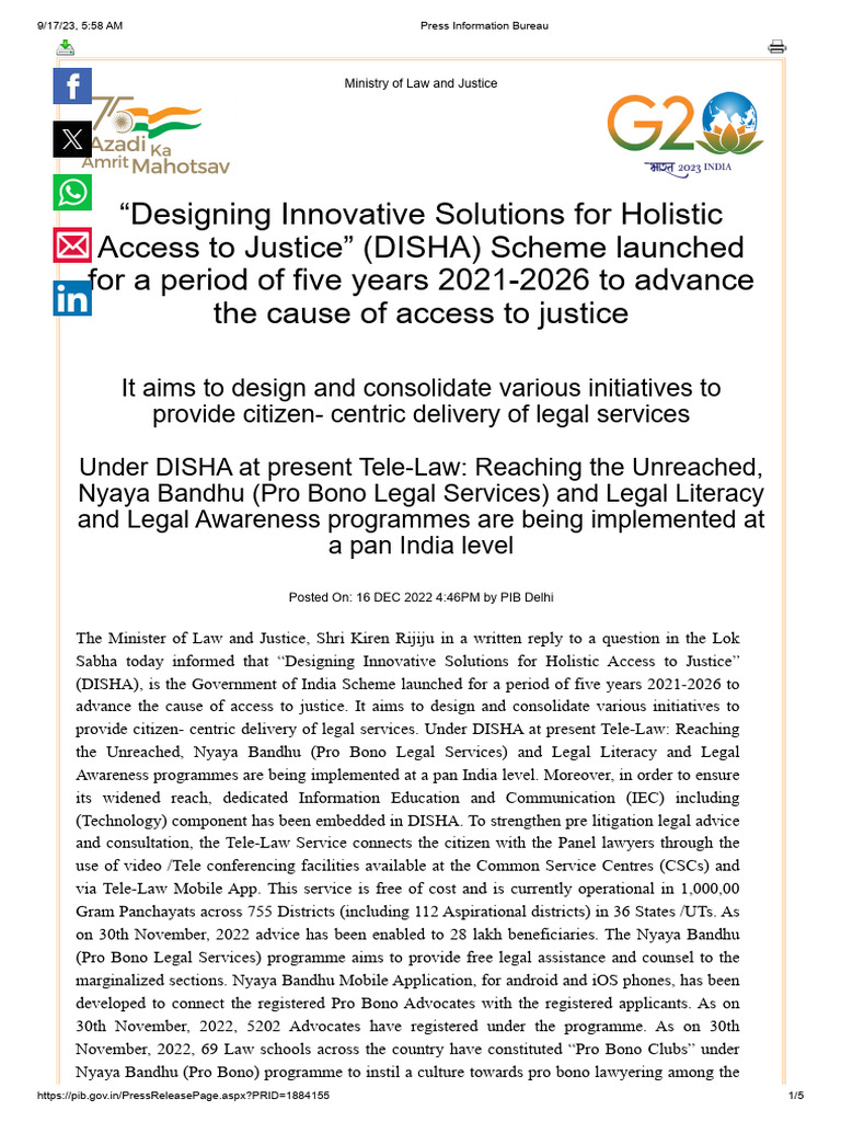 Disha Scheme | PDF | Alternative Dispute Resolution | Judge