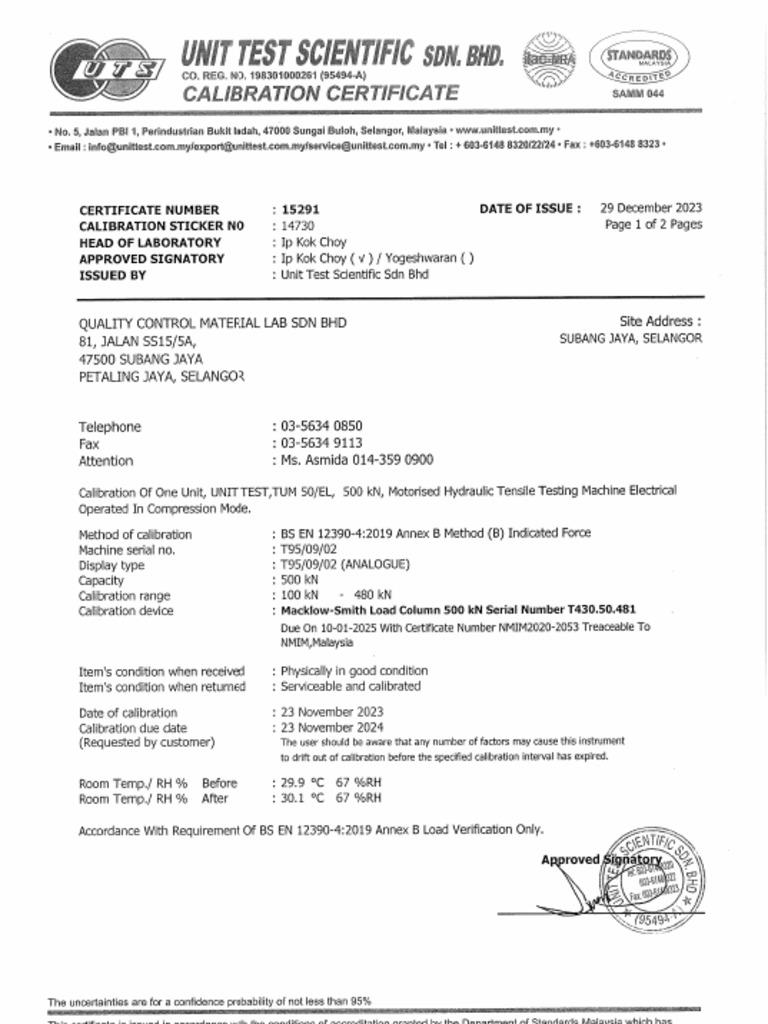 Rebar Lab Test Report | PDF