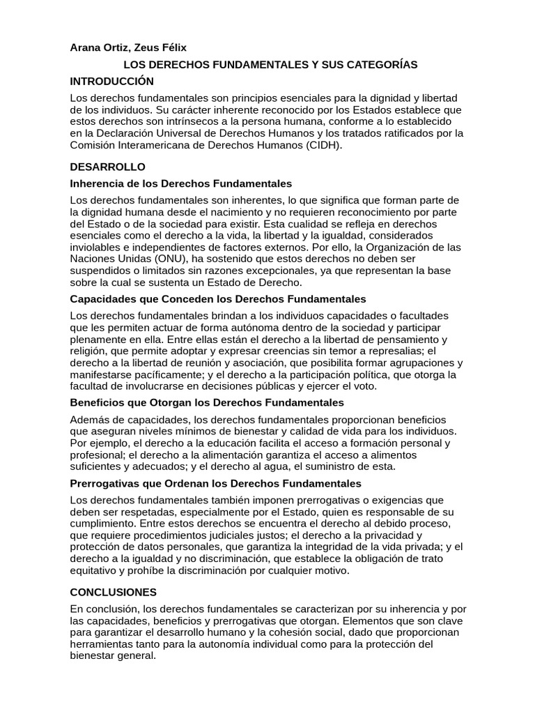 Derechos Fundamentales: Claves y Beneficios | PDF | Derechos humanos ...