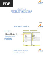 Official Volleyball Scoresheet Template | PDF