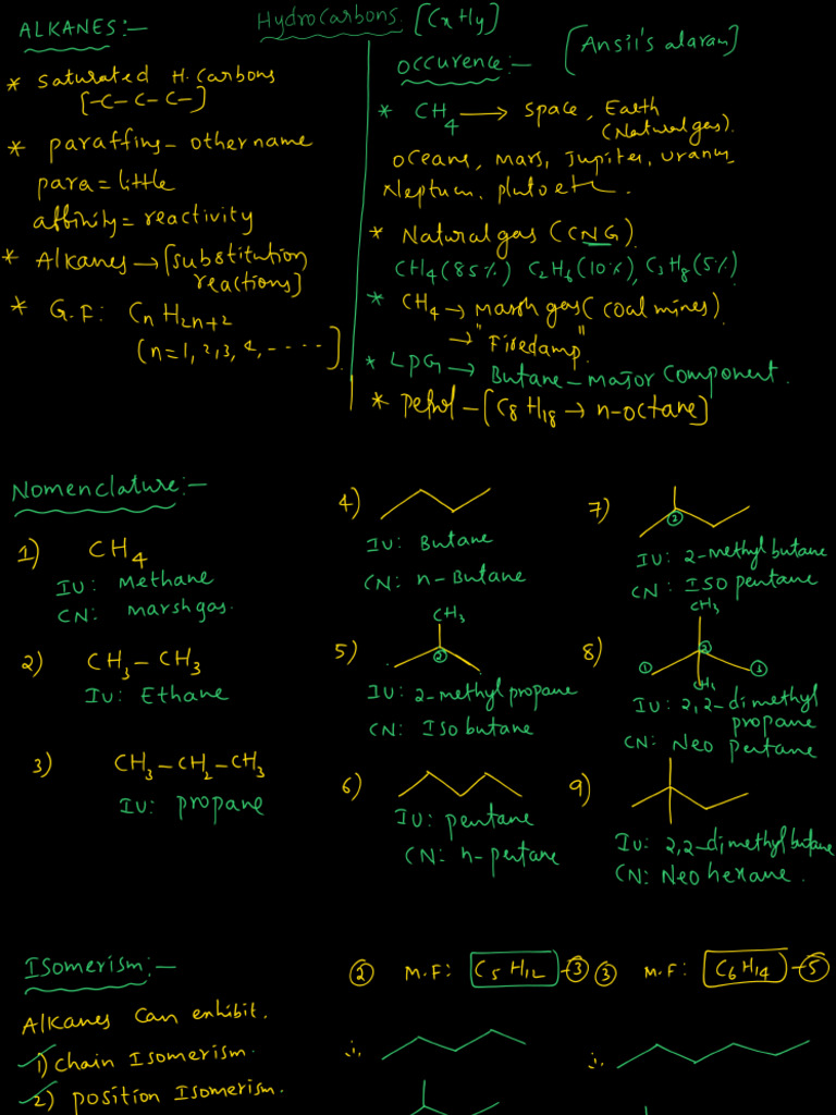 Alkanes Prep | PDF