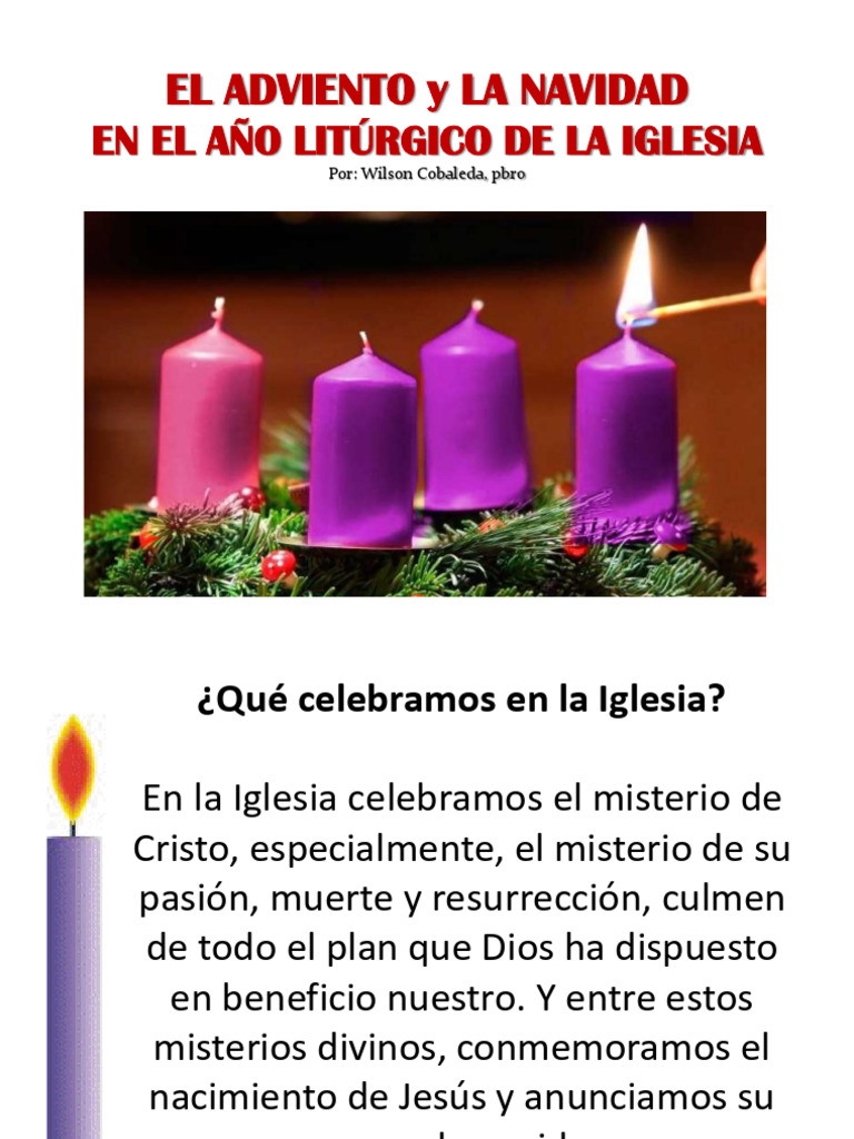 Adviento y Navidad en la Iglesia | PDF | Adviento | Año litúrgico