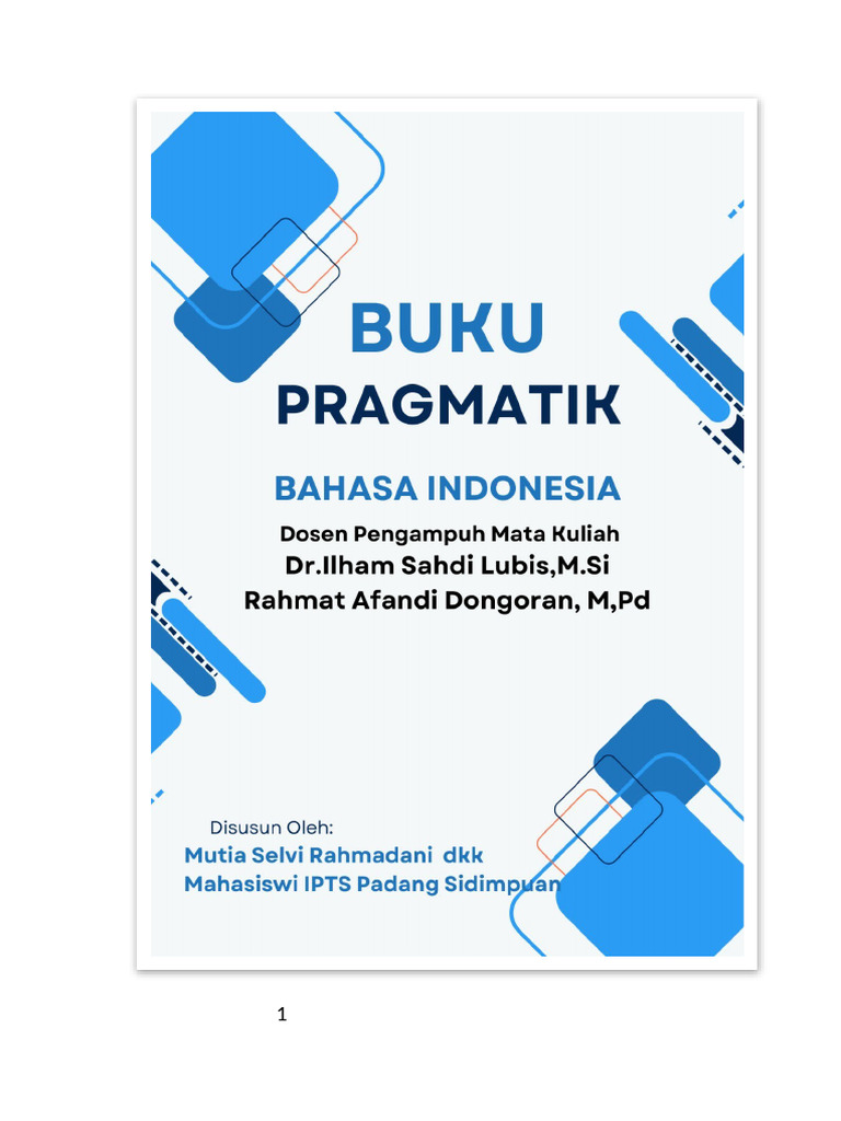 Buku Pragmatik B. Indonesia 2 | PDF