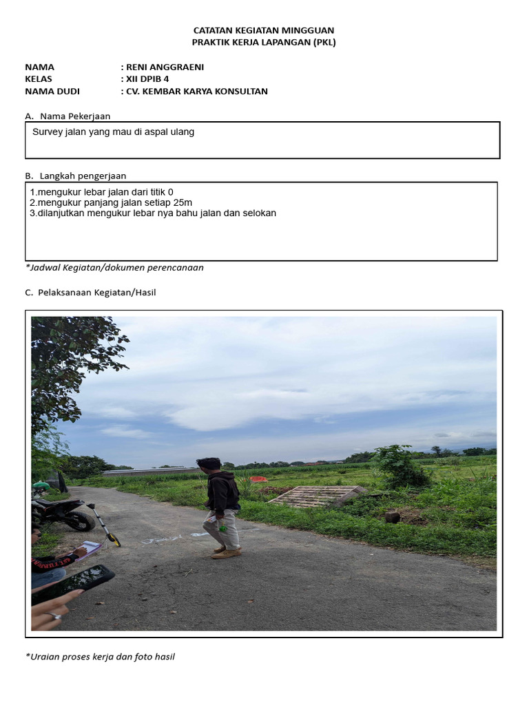 Laporan Reni Anggraeni Cv. Kembar Karya Konsultan | PDF