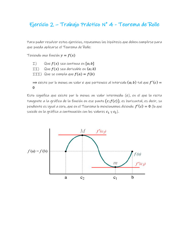 TP 4 - Ejercicio 2 c) y e) - TP Nº 4 | PDF | Función continua | Derivado