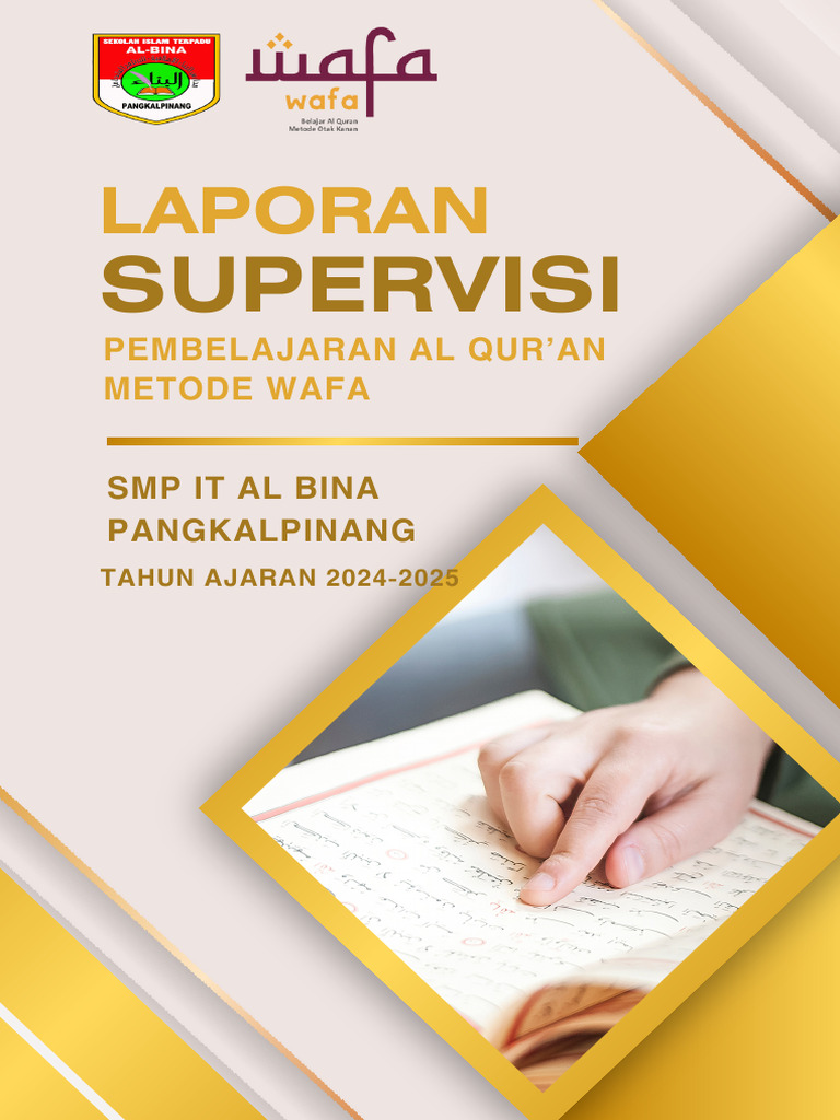 Laporan Supervisi Wafa SMP Lengkap TTD | PDF