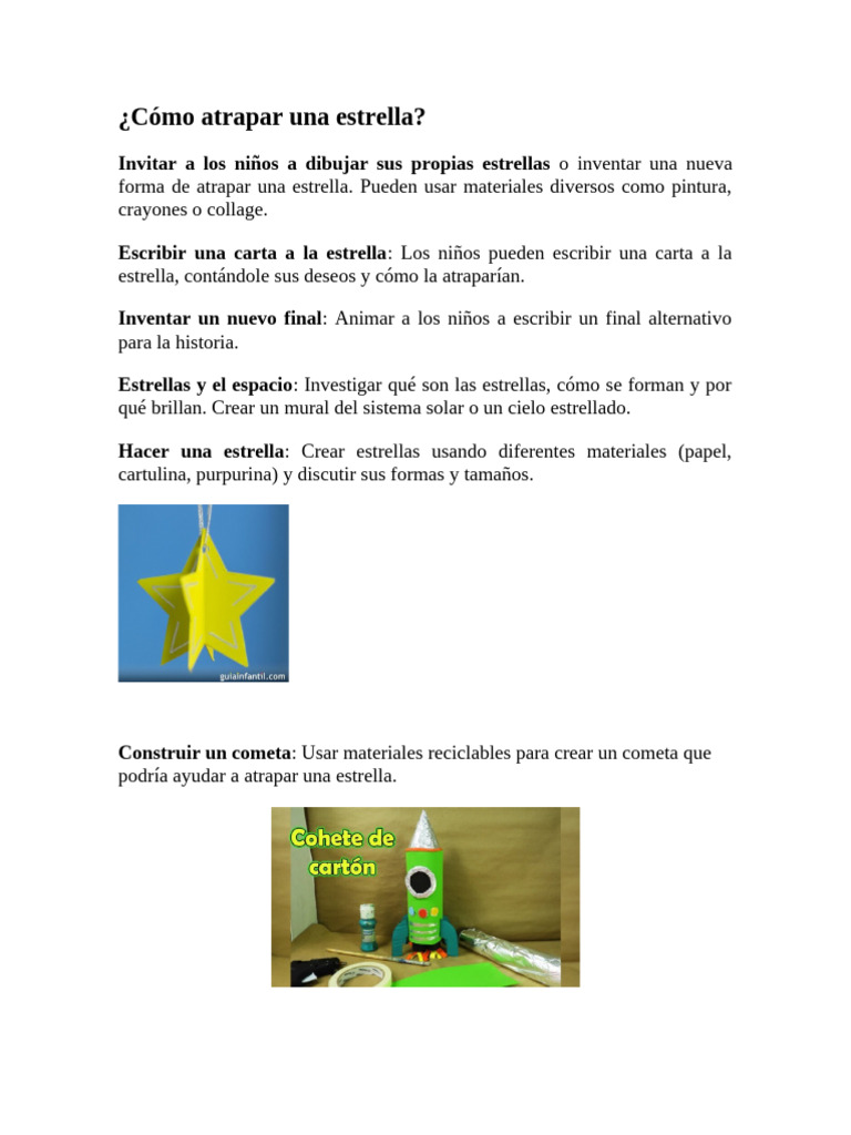 Cómo Atrapar Una Estrella | PDF