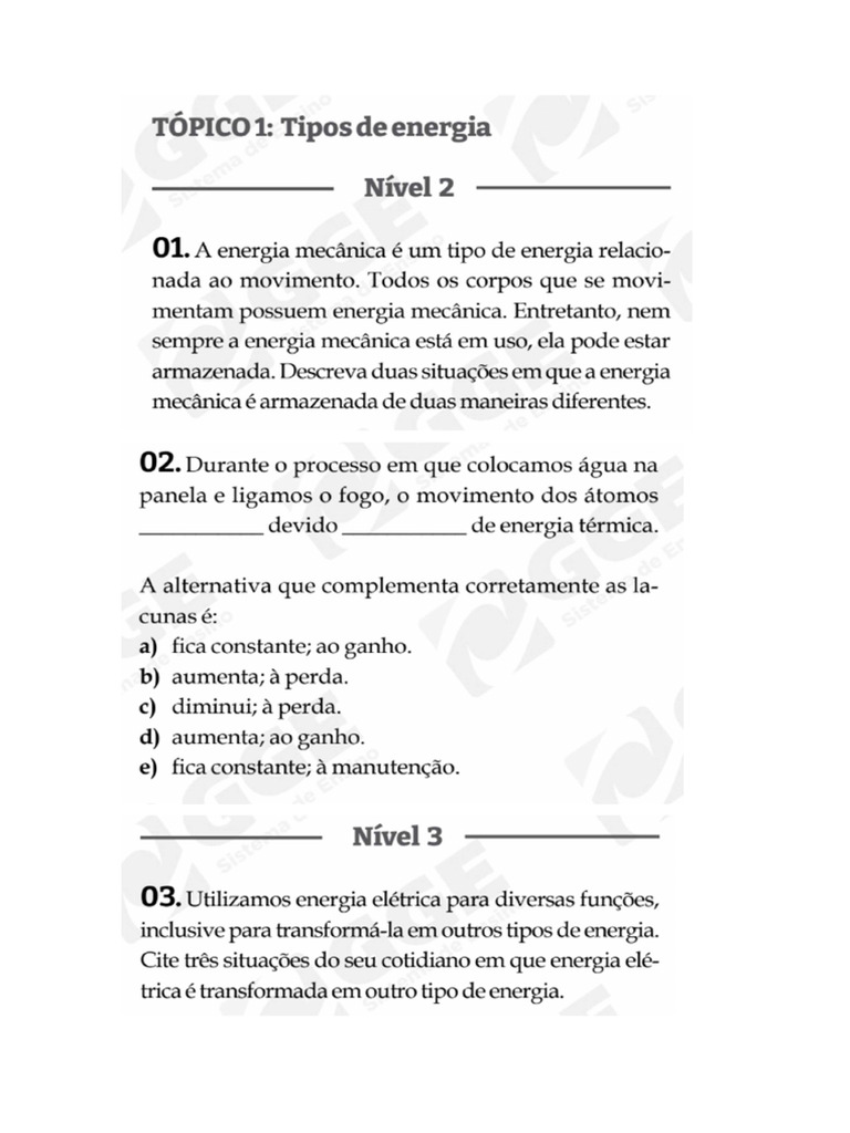 3 Exercicios Propostos Capitulo 1 Modulo 3 | PDF