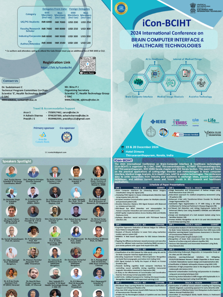 iCon-BCIHT 2024_Schedule of Paper Presentations & Speakers-1 | PDF