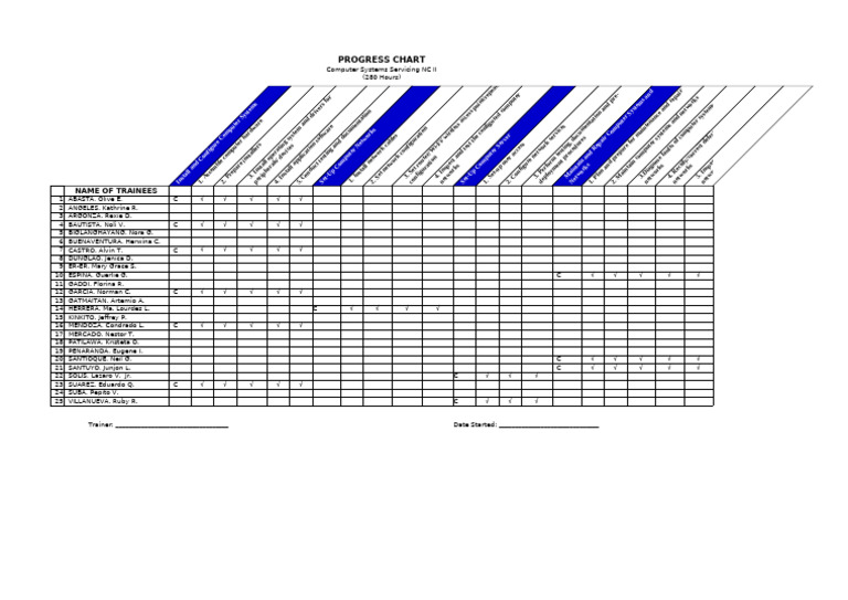 Progress Chart | PDF