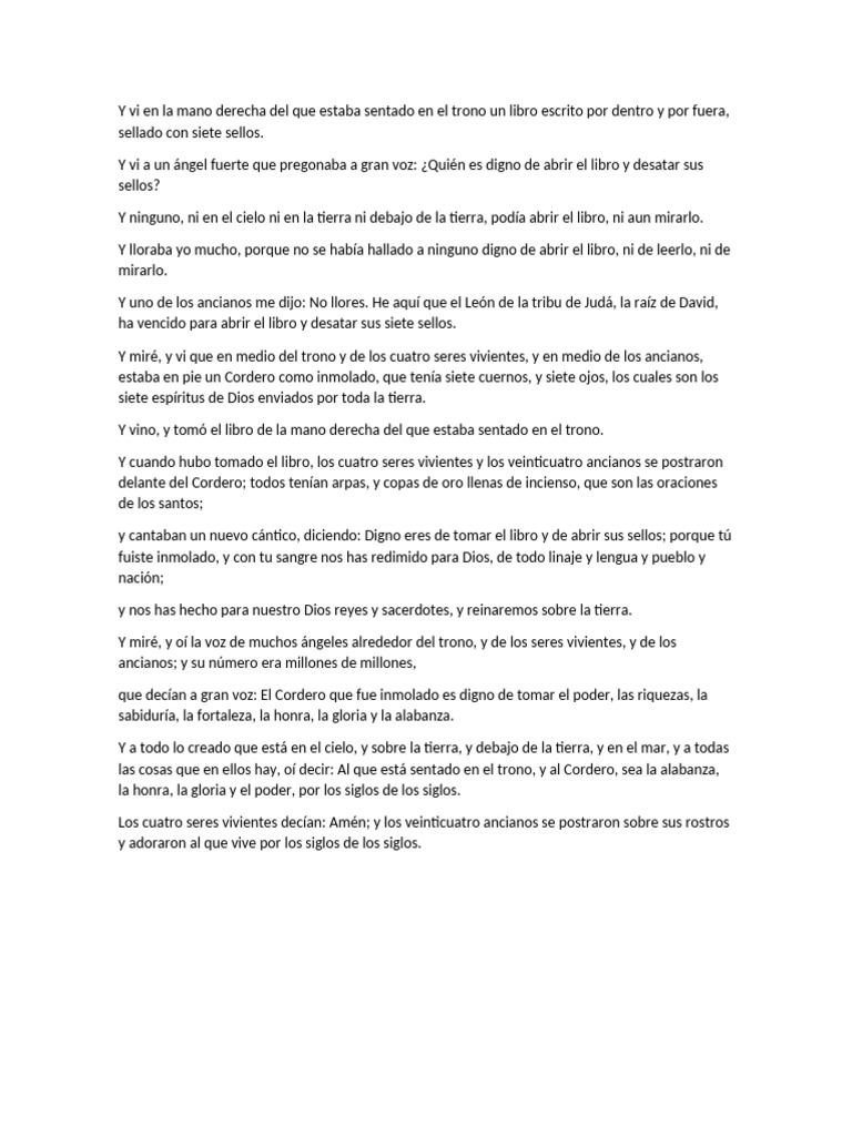 El Rollo y El Cordero | PDF