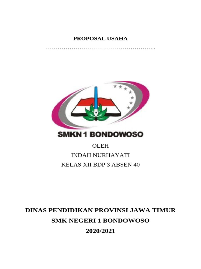 PROPOSAL USAHA Form (AutoRecovered) | PDF