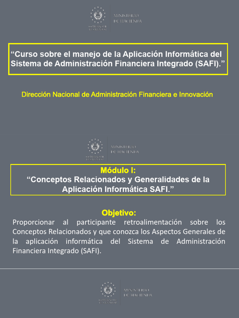Aspectos Generales Del SAFI | PDF | Contabilidad | Presupuesto