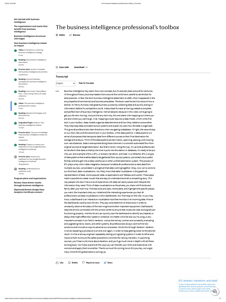 Business Intelligence Tools Guide | PDF | Business Intelligence | Information Technology Management