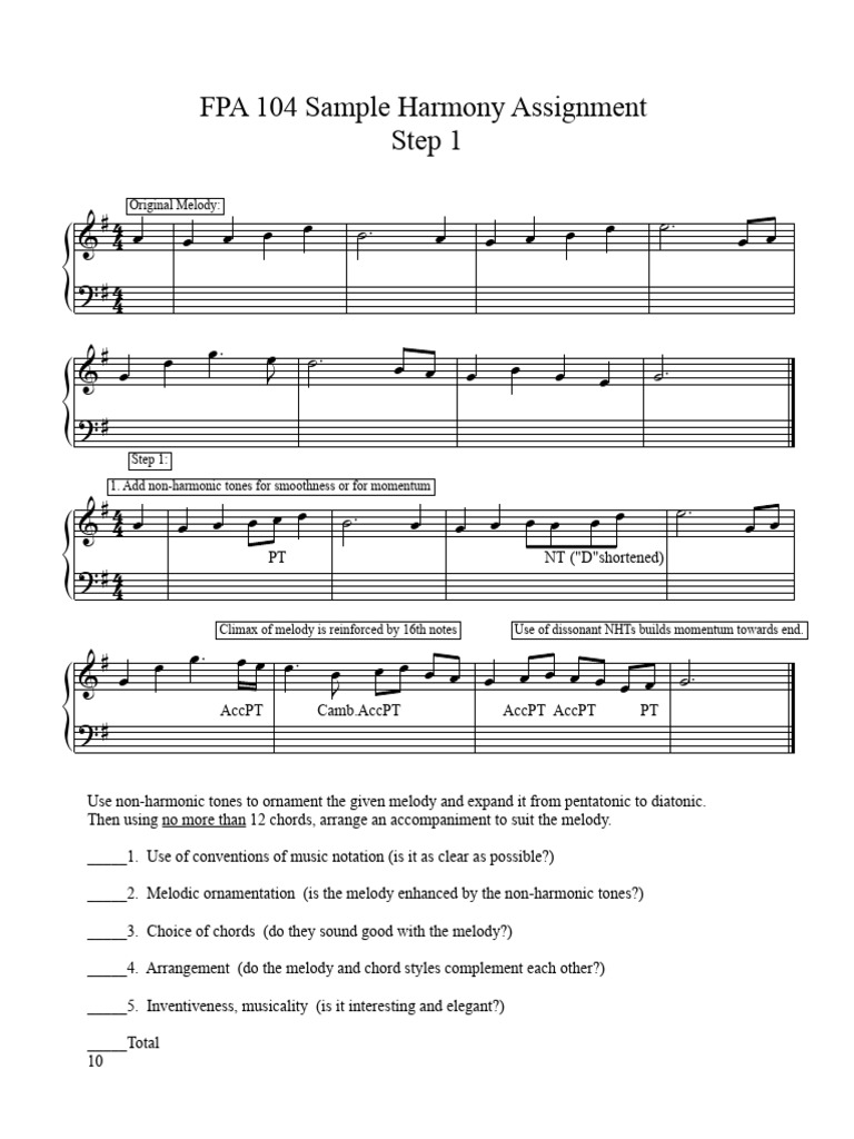 Harmony Sample | PDF