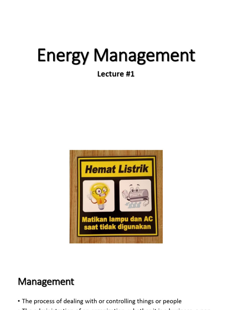 01 Energy Management | PDF | Energy Conservation | Energy Management