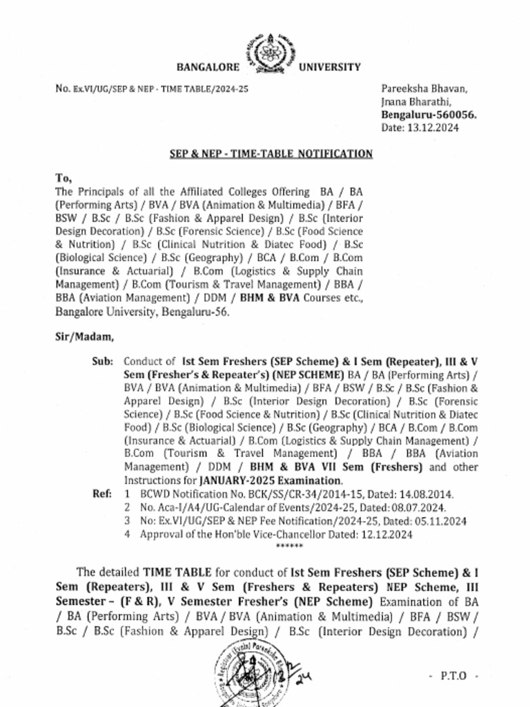 BCA TT 5th Sem Page 13 & 14 | PDF