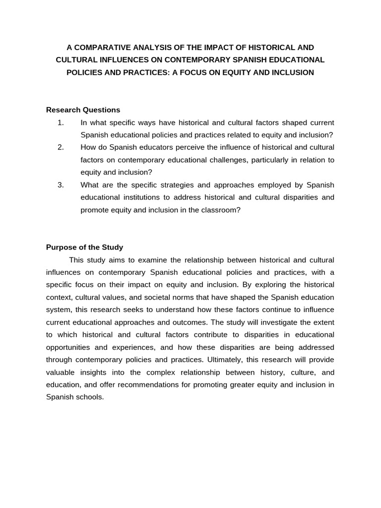 Research Title and Questions | PDF