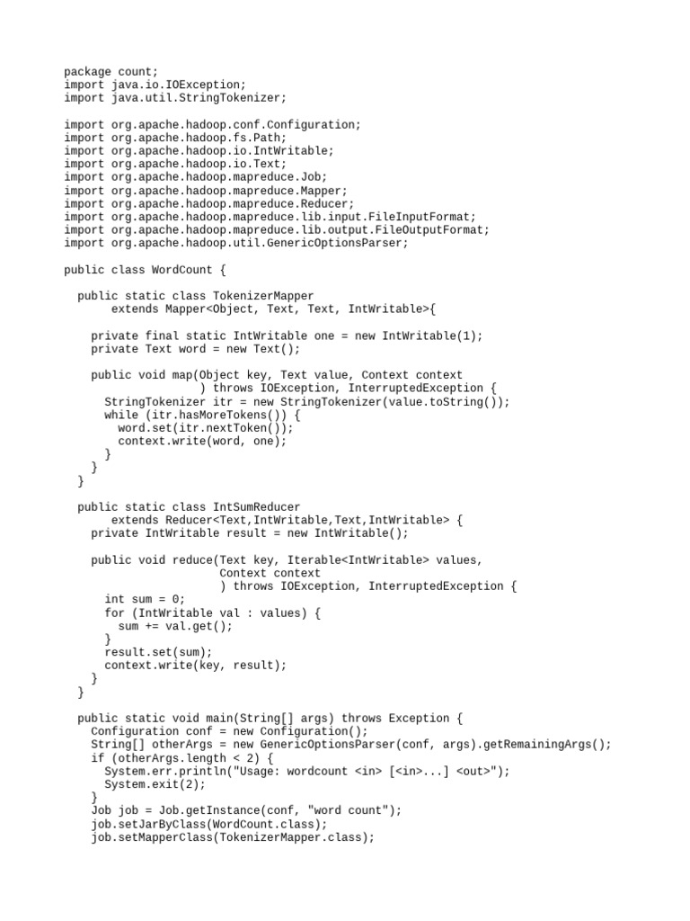 1WordCount | PDF | Systems Architecture | Object Oriented Programming