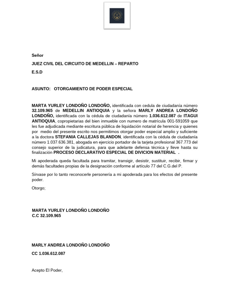 Poder Colpensiones | PDF