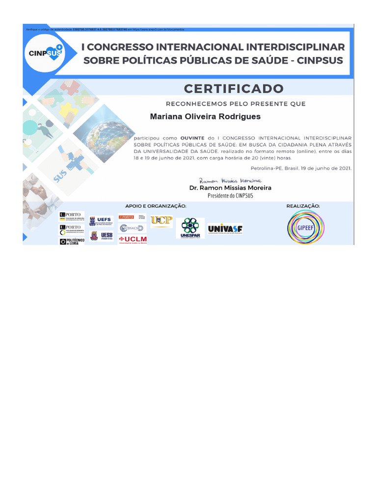 Certificado | PDF