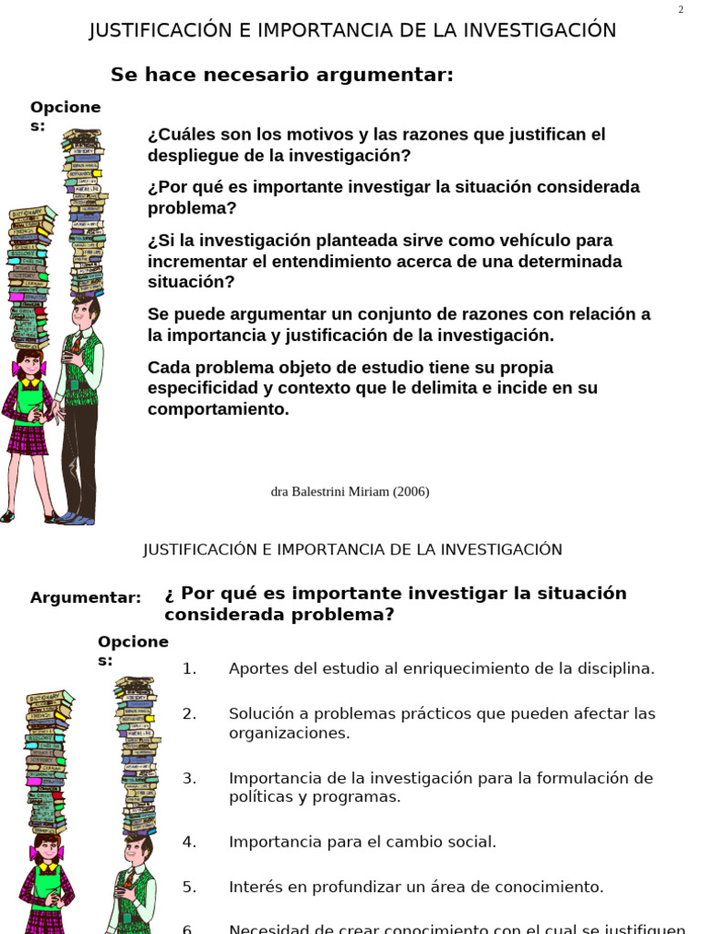 Justificación y Relevancia de la Investigación | PDF | Conocimiento ...