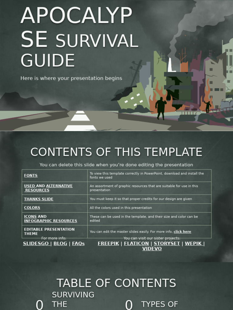 Apocalypse Survival Guide by Slidesgo | PDF | Planets | Mercury (Planet)