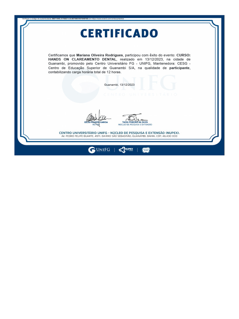Certificado 2 | PDF