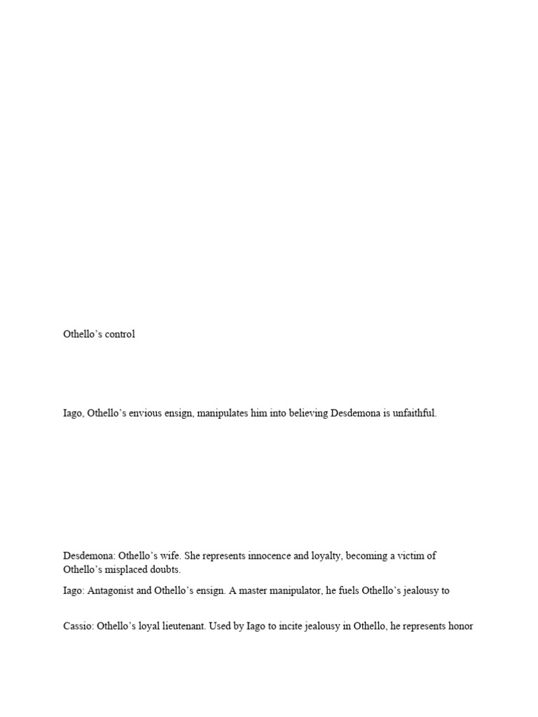 quarter 2 independent reading (1) | PDF | Othello | Iago