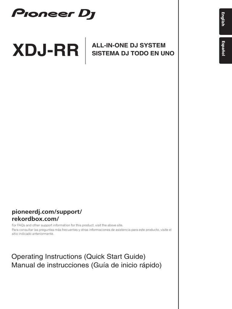 XDJ-RR Quickstart Manual EN ES | PDF | Installation (Computer Programs) | I Phone