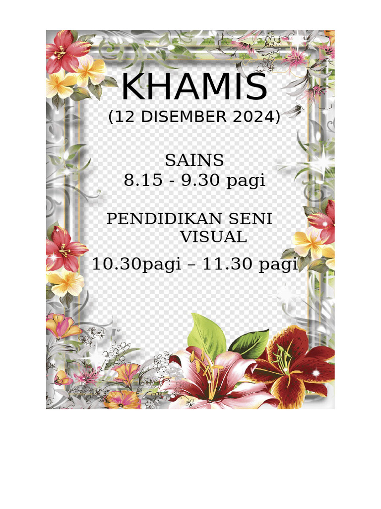 RPH Exam Khamis | PDF