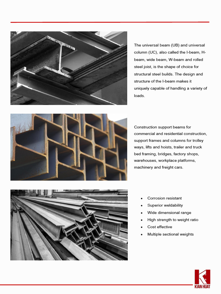 I-Beam Catalogue for Malaysia | PDF | Structural Engineering | Building ...