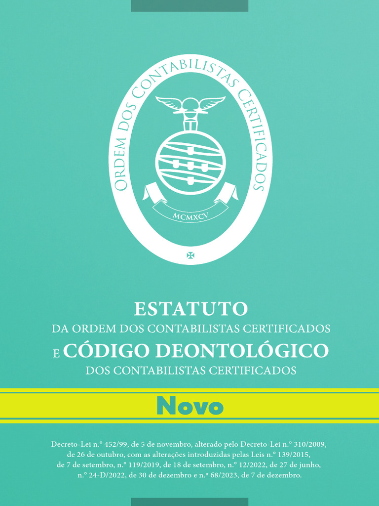 Estatuto e Código Deontológico dos Contabilistas | PDF | Contabilidade ...