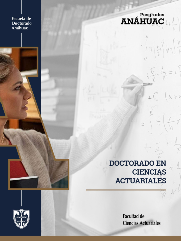 Doc. Ciencias Actuariales - (1) Folleto Ok | PDF | Actuario | Plan de estudios