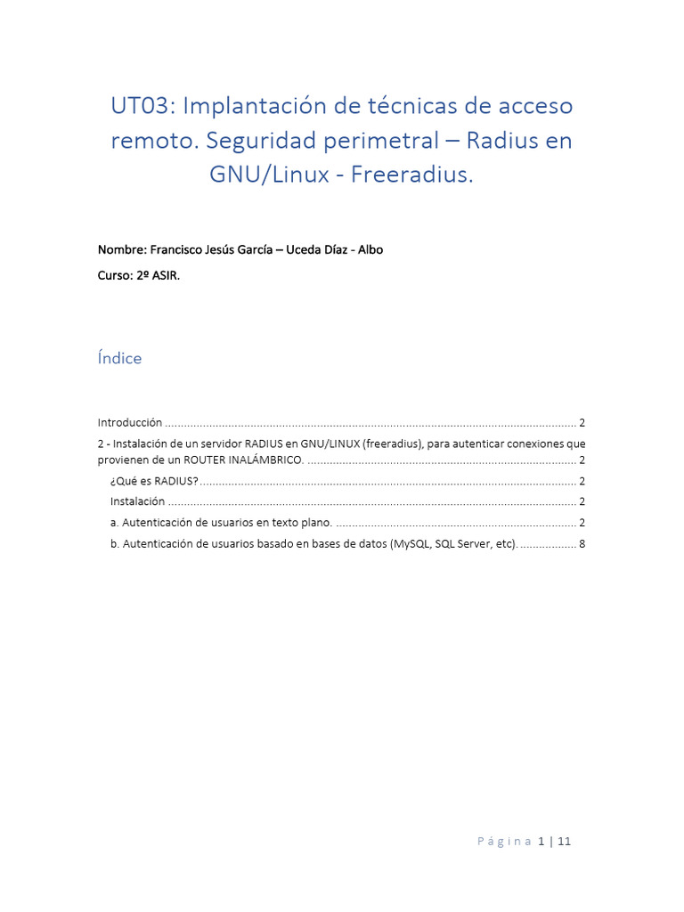 ut03-sad-9a_freeradius (1) | PDF | Autenticación | Radio