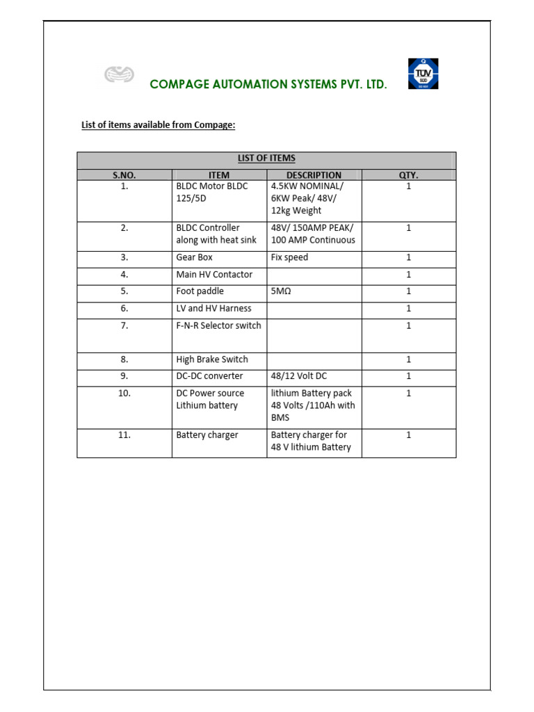 2018 BAJA Technical Specification | PDF | Battery Charger | Electrical ...