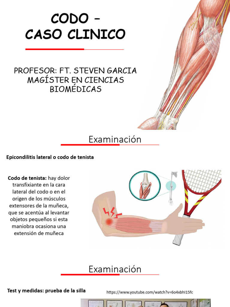Diagnóstico de Epicondilitis en Codo | PDF | Codo | Articulaciones