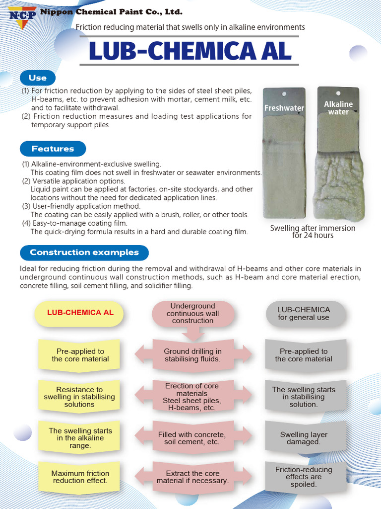 Catalogue - Lub-Chemica AL | PDF | Deep Foundation | Water