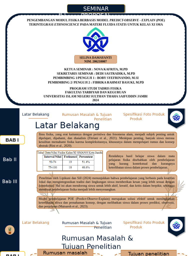 Template PPT Sempro | PDF