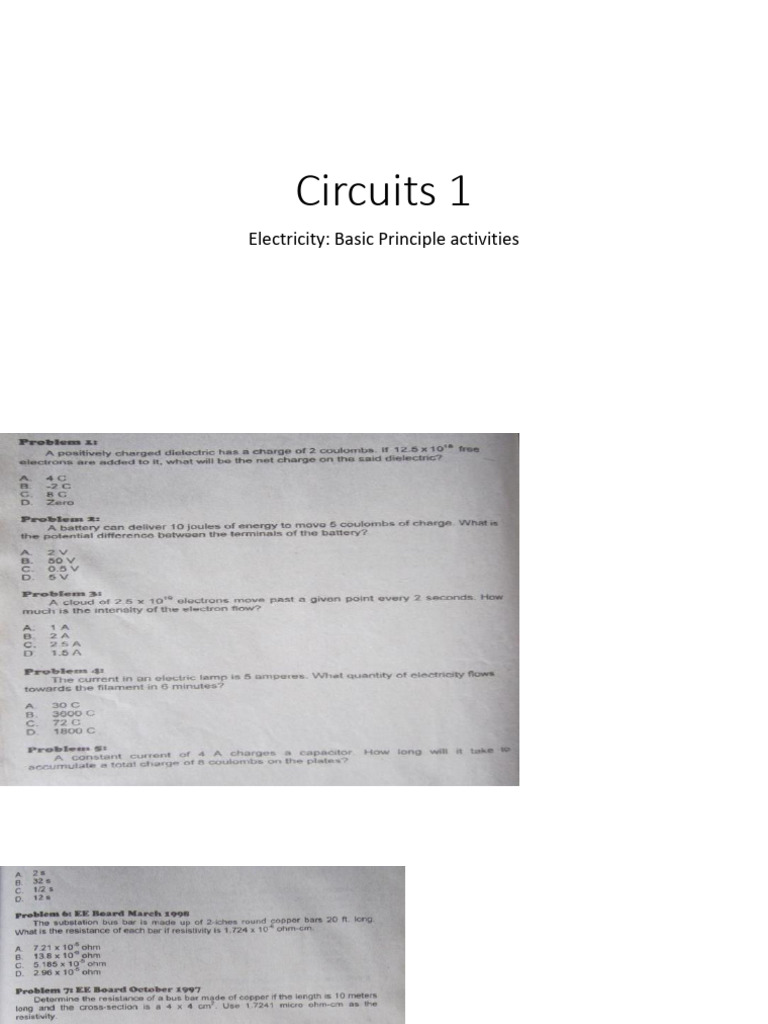 Circuits 1 | PDF
